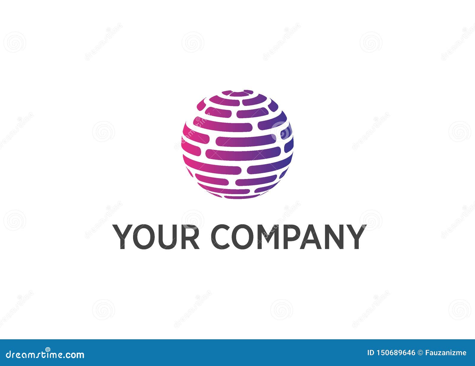 Vector Logo in Sphere Shape. Logo for Business, Global Technology Stock ...