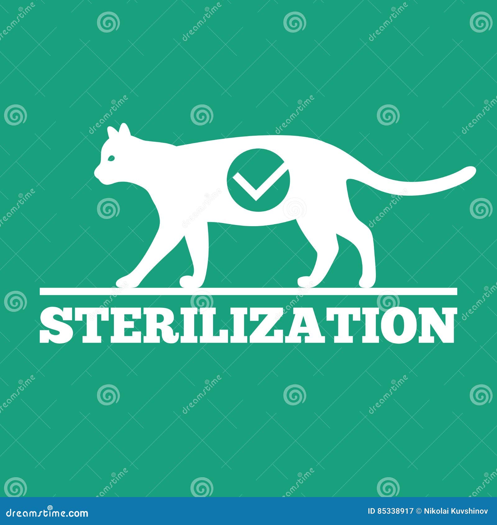 Vector Logo Sterilization of Cats Stock Vector - Illustration of ...