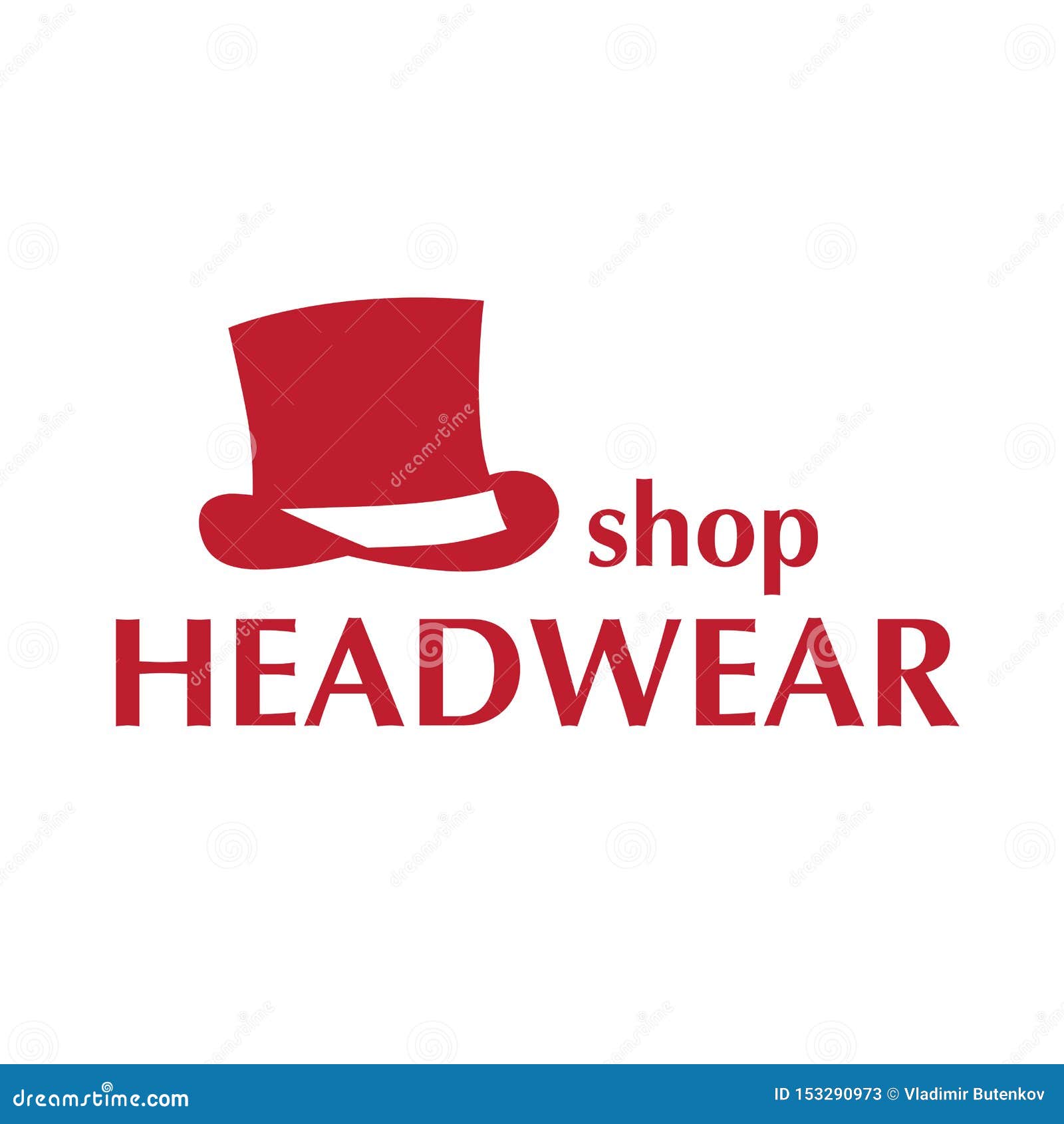 Vector Logo for Store Hats and Caps Stock Illustration - Illustration ...