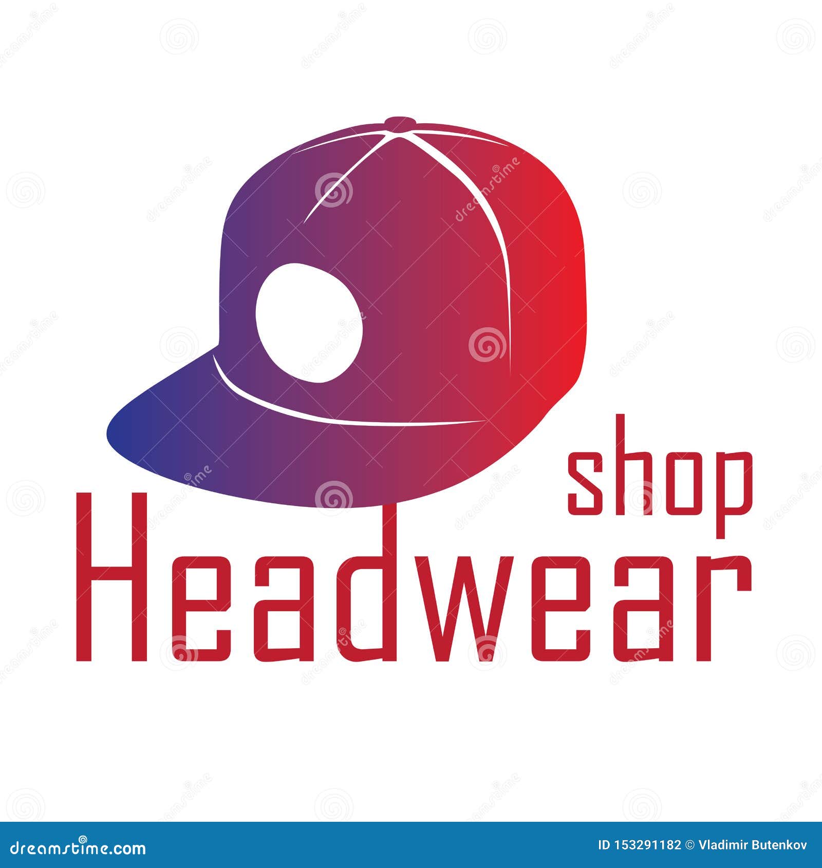 Vector Logo for Store Hats and Caps Stock Illustration - Illustration ...