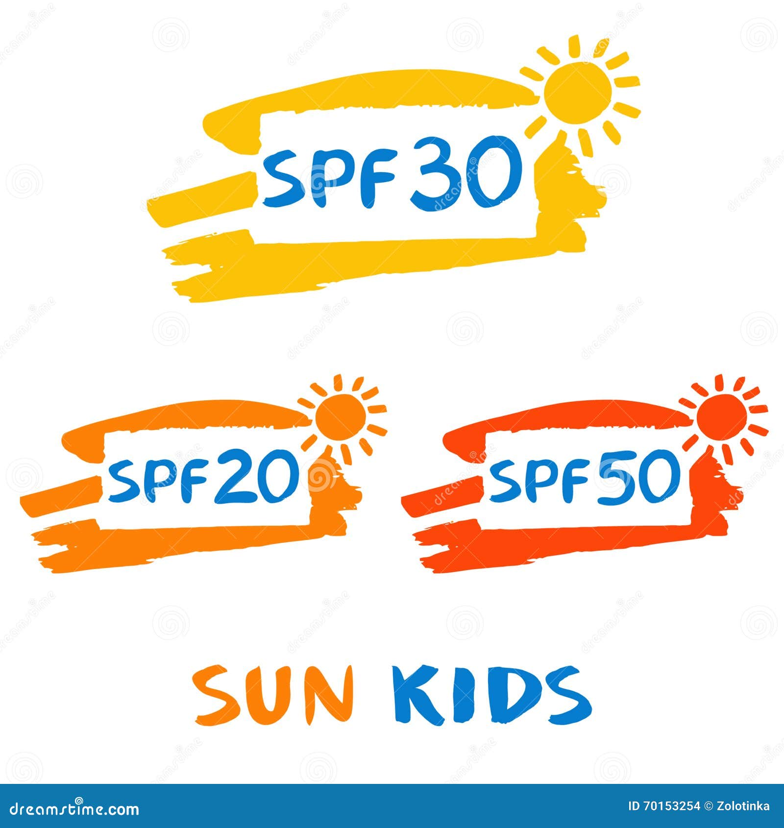 Vector Logo for Sun Protect Cream. Illustration of Sun Protection Stock ...
