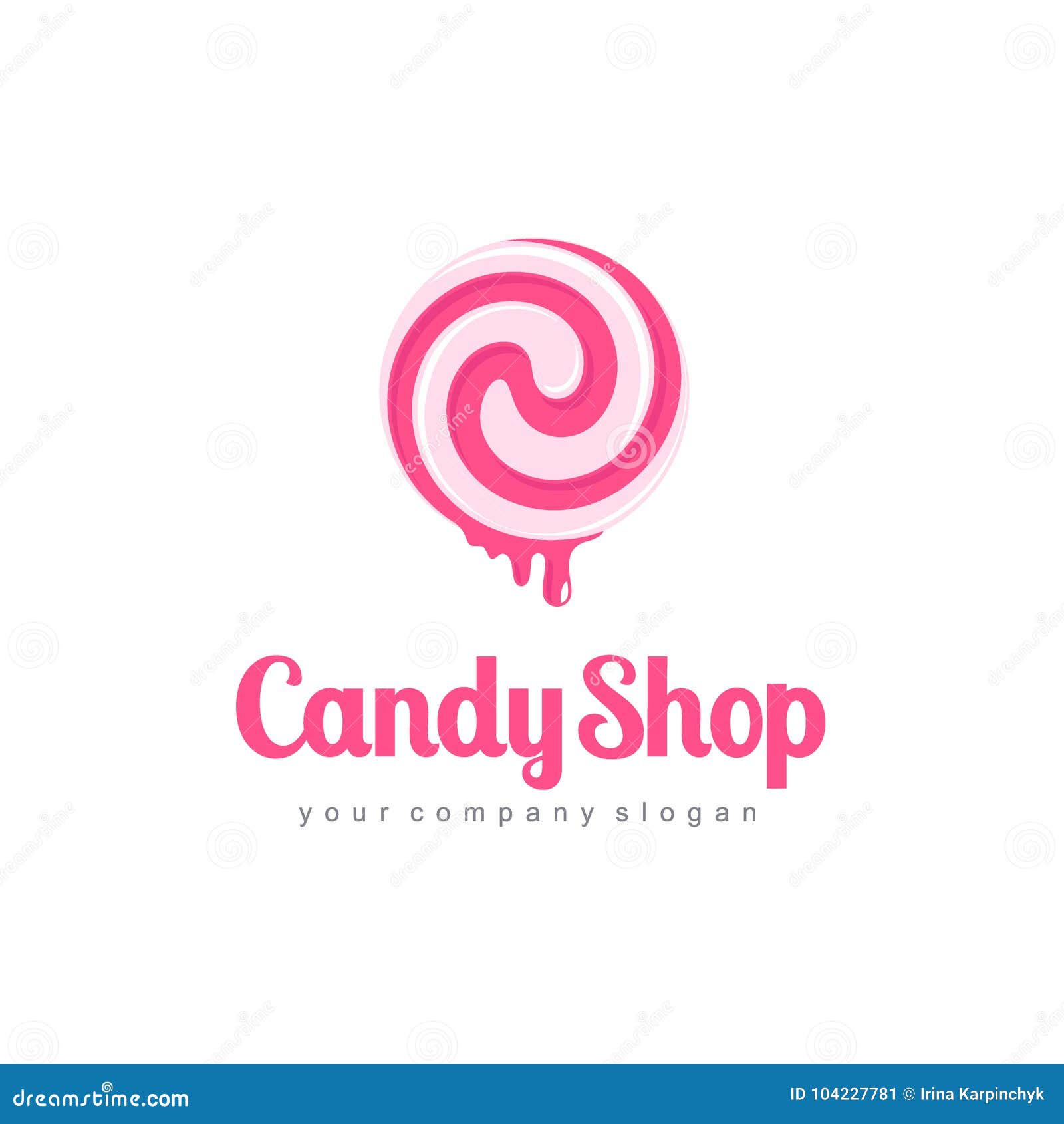 Vector Logo for Sweets, Candy Shop, Boutique, Store. Vector Template ...