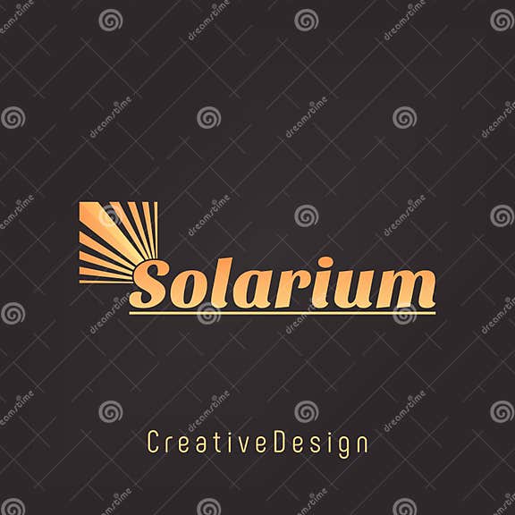 Vector Logo Symbol for Solarium Stock Vector - Illustration of sunlight ...