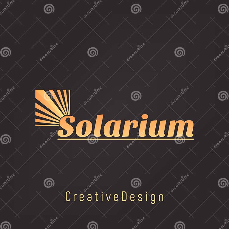 Vector Logo Symbol for Solarium Stock Vector - Illustration of sunlight ...