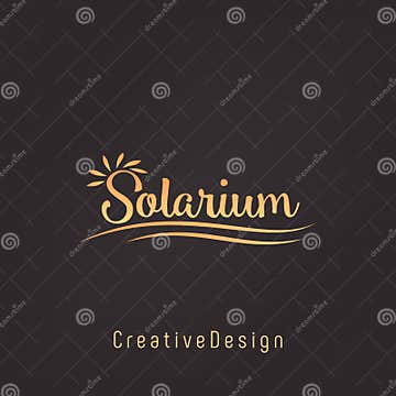 Vector Logo Symbol for Solarium with Sun Rays Stock Vector ...