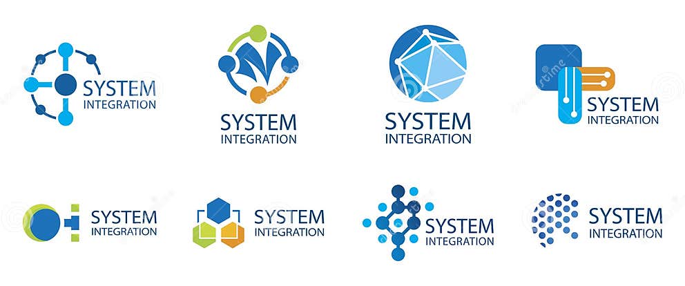 Vector Logo of a System Integration Company Stock Illustration ...