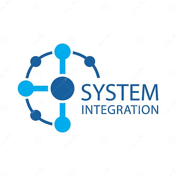 Vector Logo of a System Integration Company Stock Illustration ...