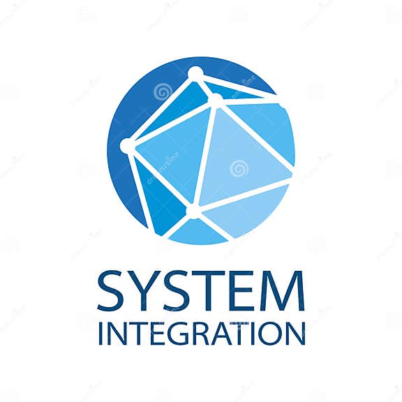 Vector Logo of a System Integration Company Stock Illustration ...