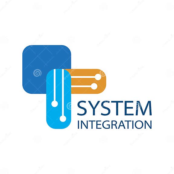 Vector Logo of a System Integration Company Stock Illustration ...