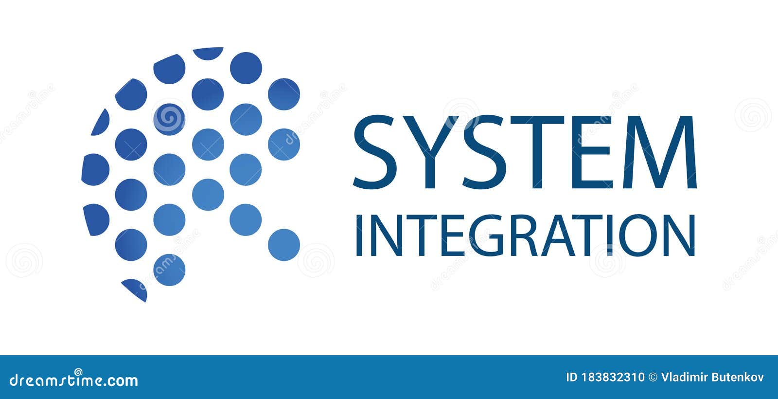 Vector Logo of a System Integration Company Stock Illustration ...
