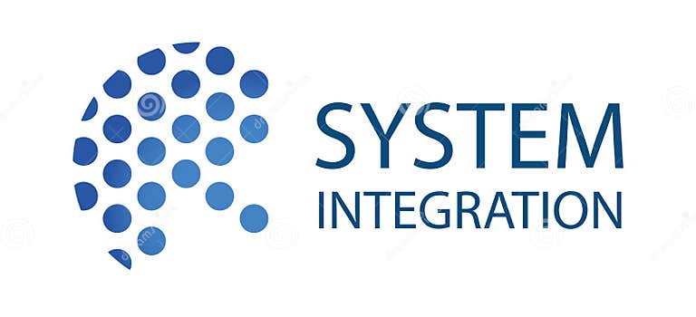 Vector Logo of a System Integration Company Stock Illustration ...