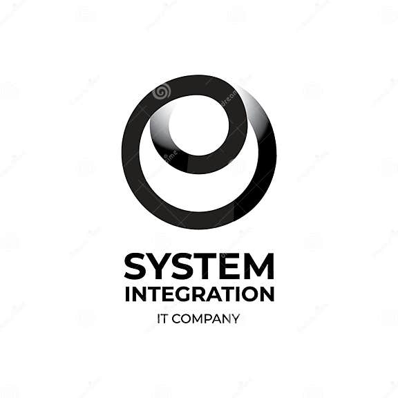 Vector Logo of a System Integration Company Stock Vector - Illustration ...