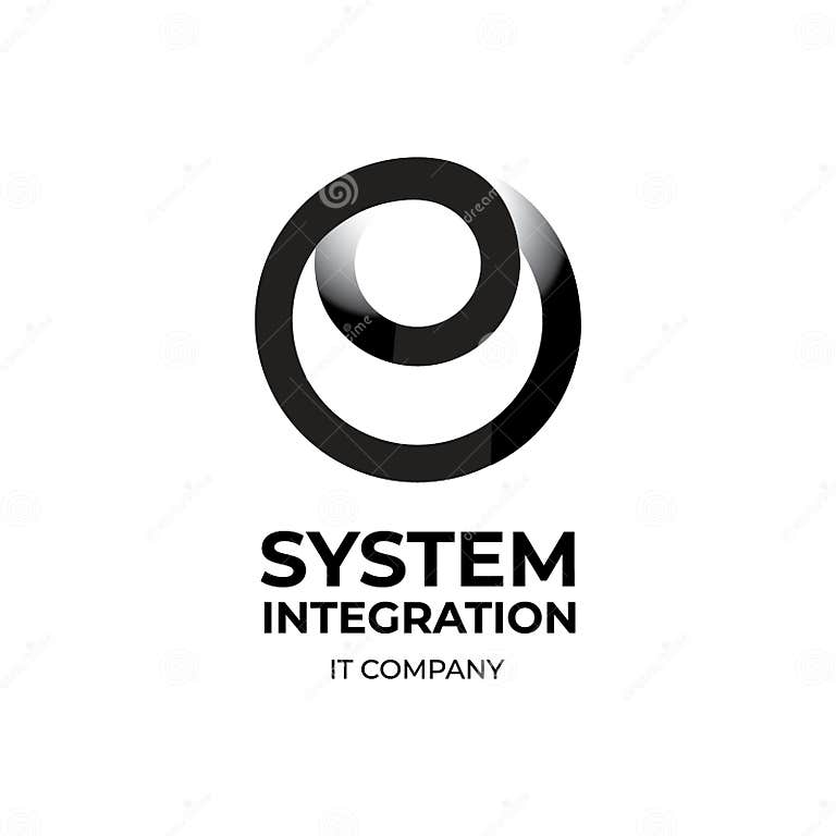 Vector Logo of a System Integration Company Stock Vector - Illustration ...