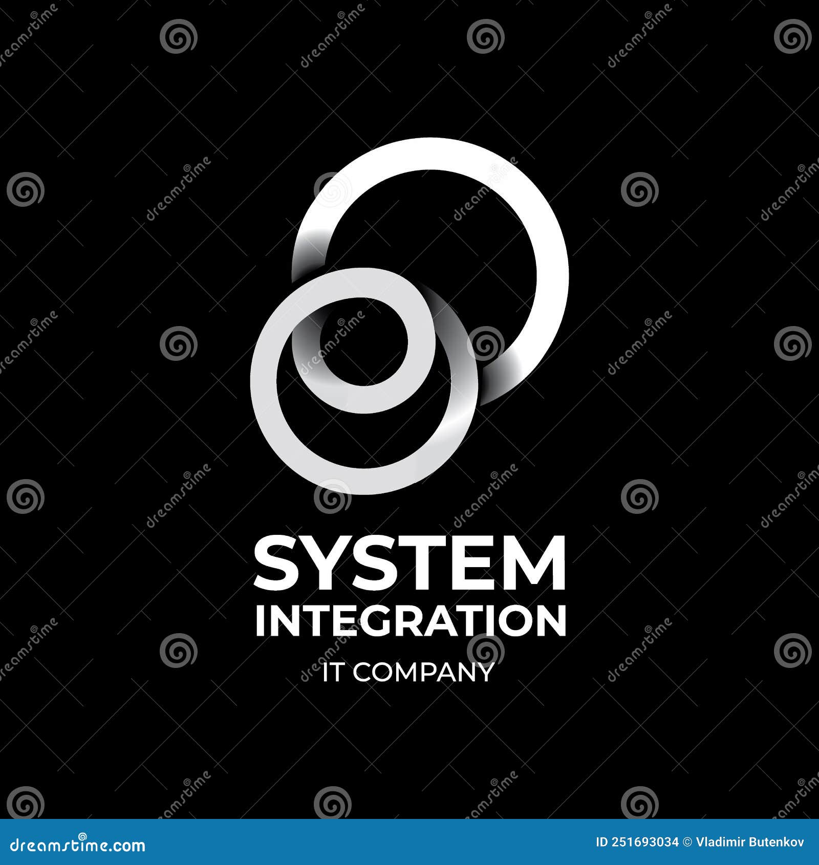Vector Logo of a System Integration Company Stock Vector - Illustration ...