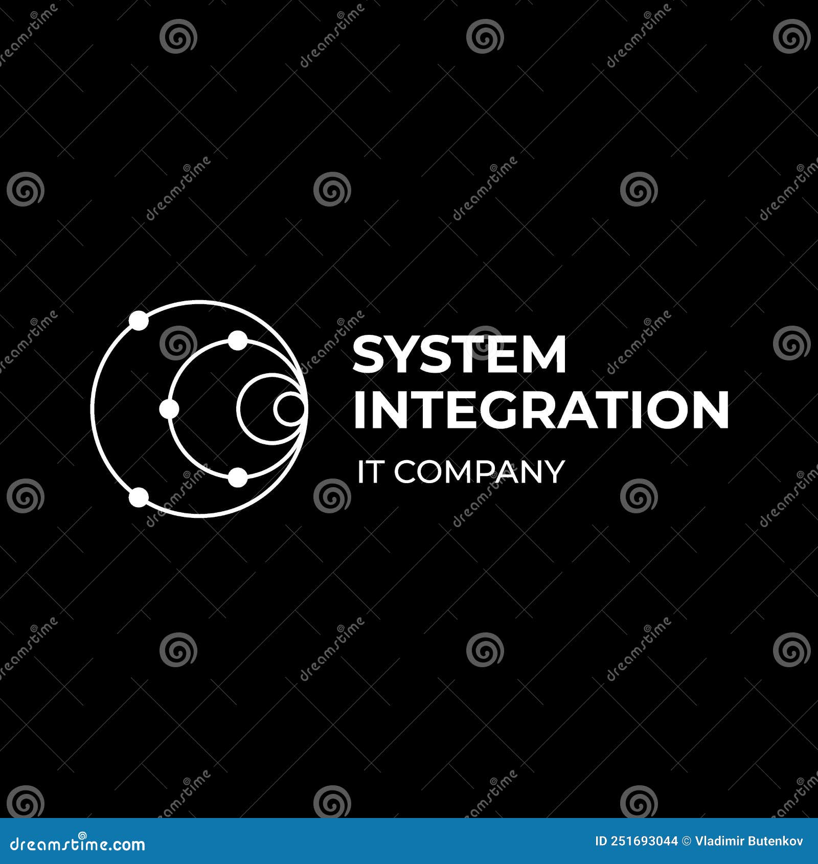 Vector Logo of a System Integration Company Stock Vector - Illustration ...