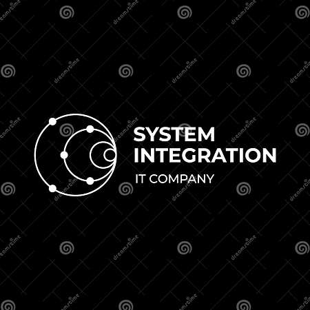 Vector Logo of a System Integration Company Stock Vector - Illustration ...