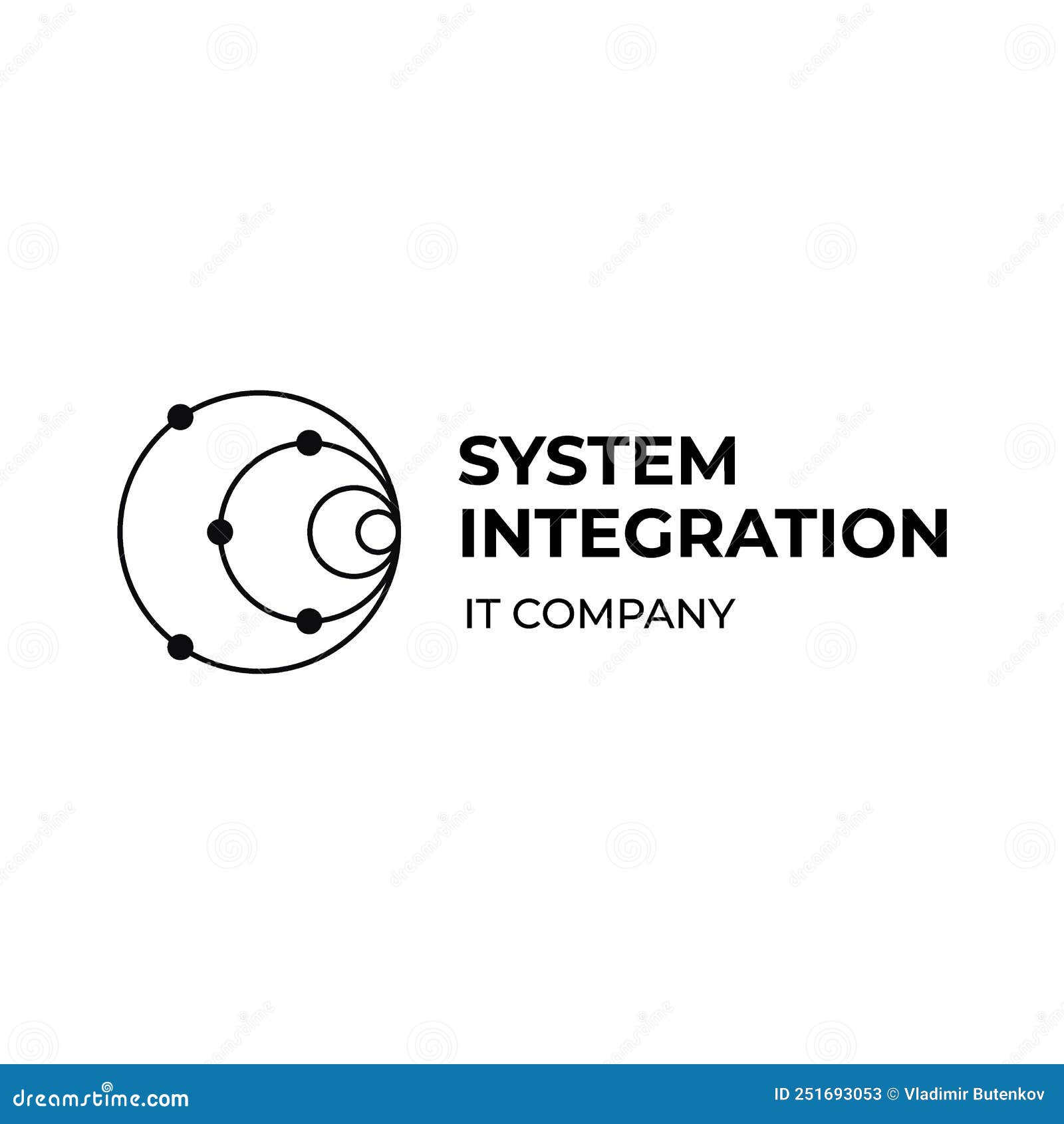 Vector Logo of a System Integration Company Stock Vector - Illustration ...