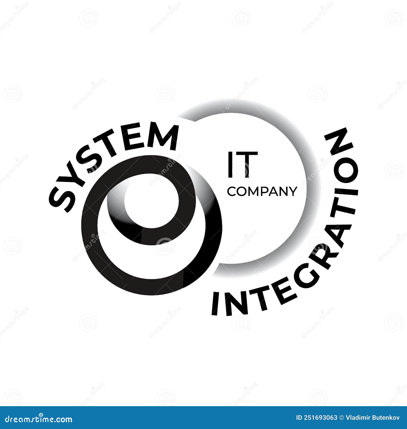Vector Logo of a System Integration Company Stock Vector - Illustration ...