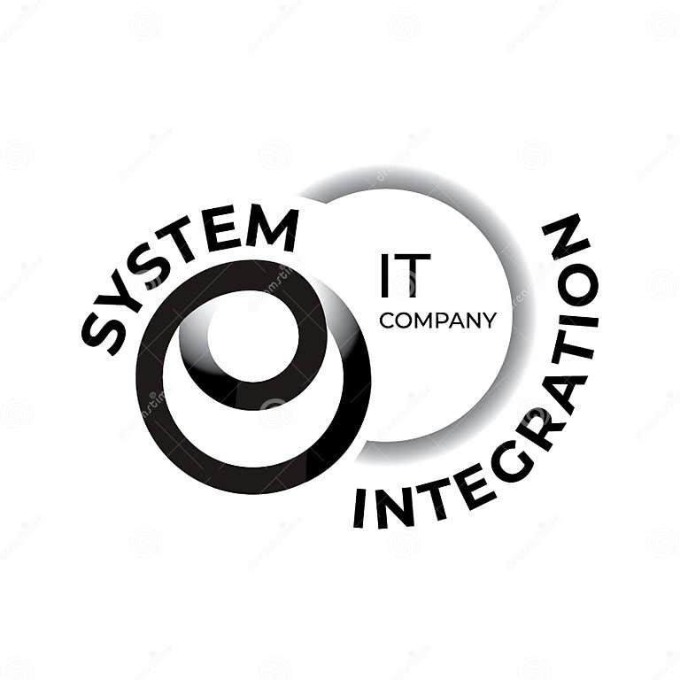 Vector Logo of a System Integration Company Stock Vector - Illustration ...