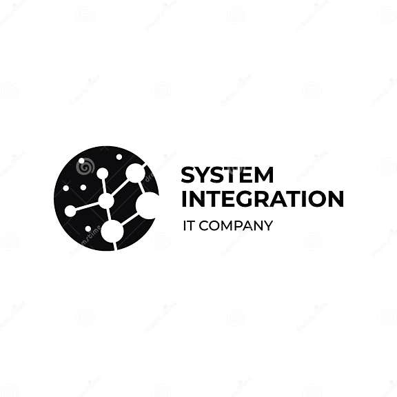 Vector Logo of a System Integration Company Stock Vector - Illustration ...