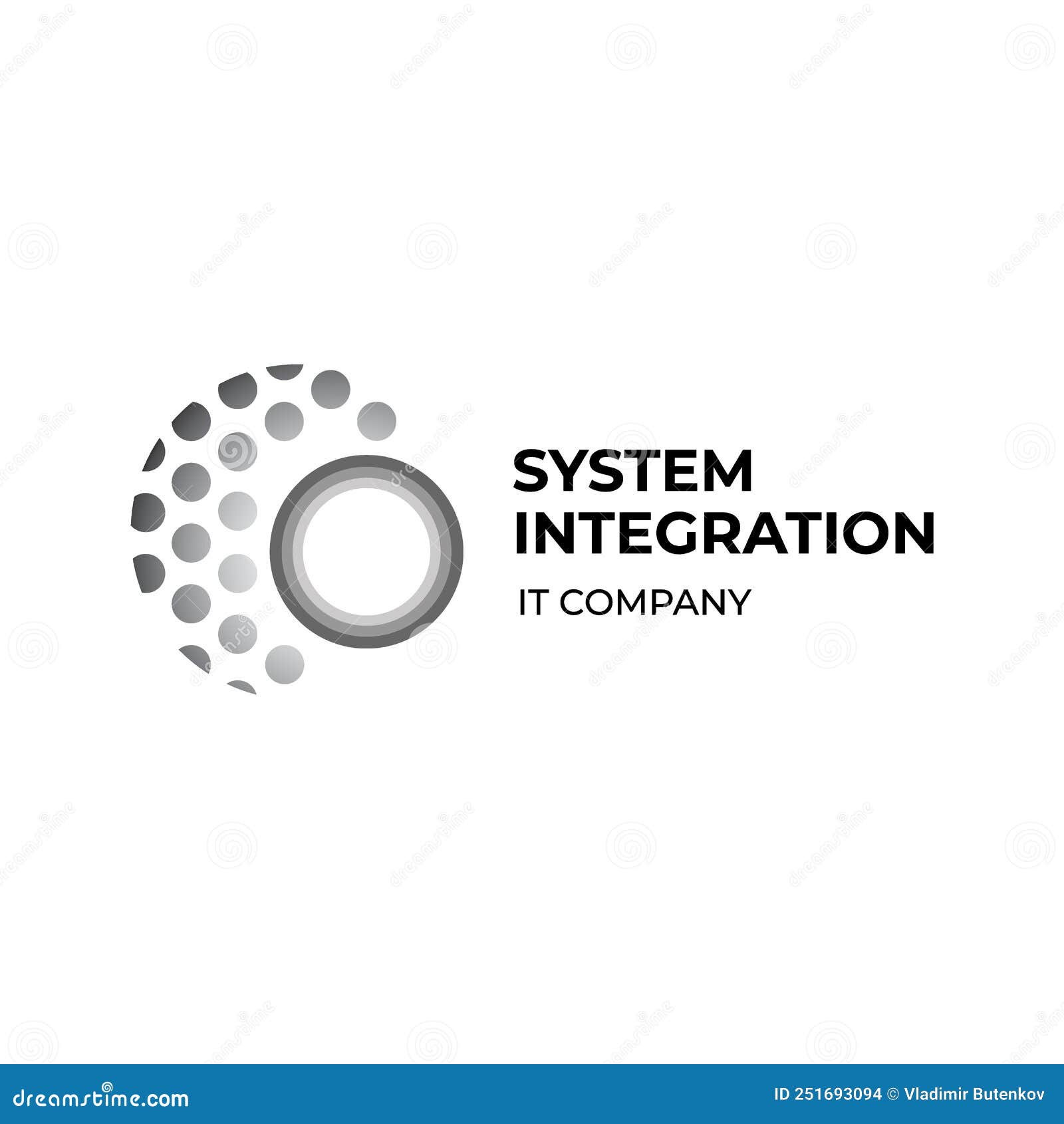 Vector Logo of a System Integration Company Stock Vector - Illustration ...