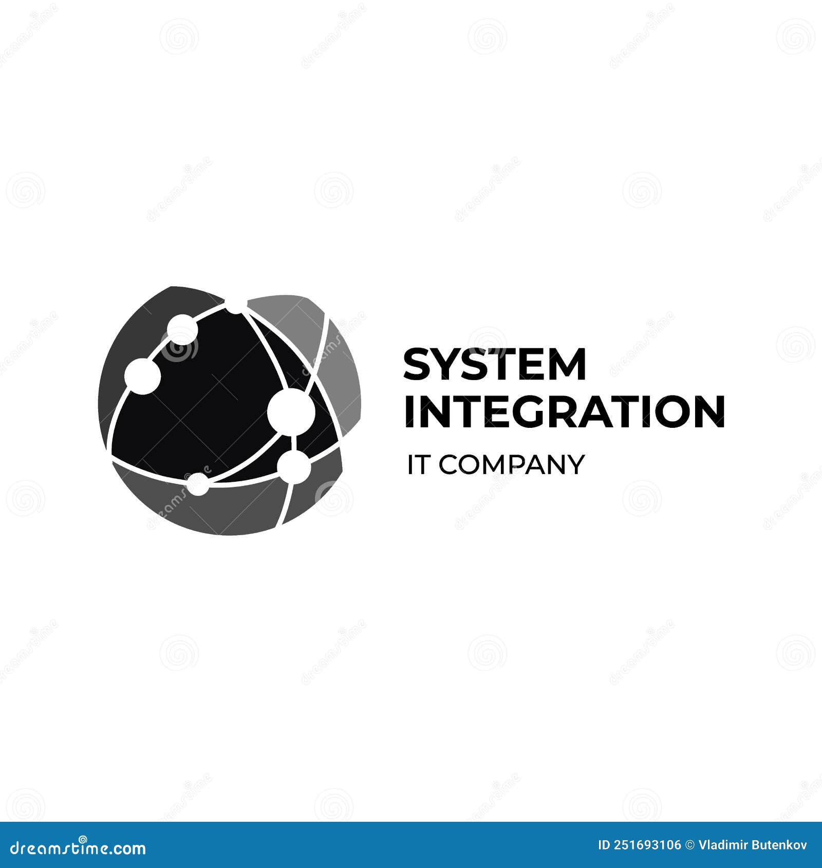 Vector Logo of a System Integration Company Stock Vector - Illustration ...