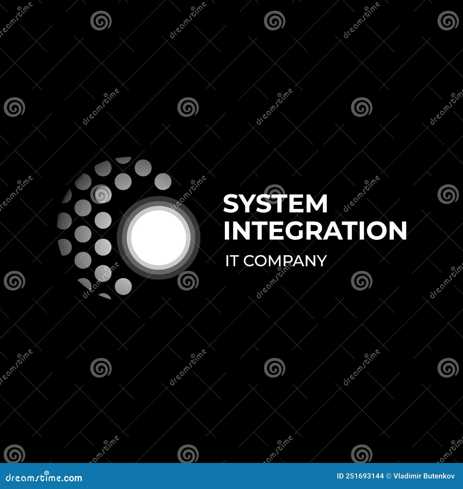 Vector Logo of a System Integration Company Stock Vector - Illustration ...