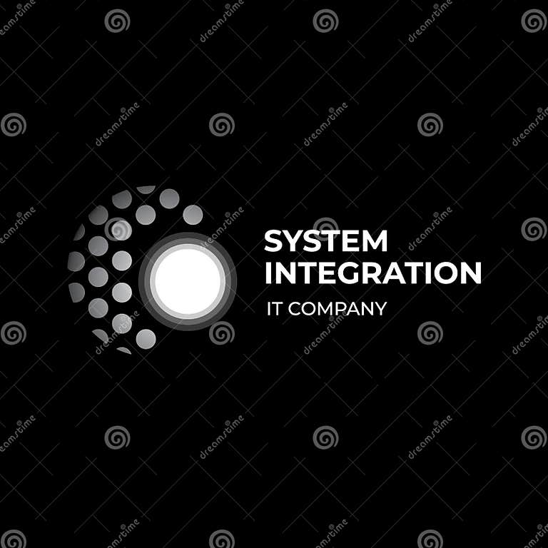 Vector Logo of a System Integration Company Stock Vector - Illustration ...