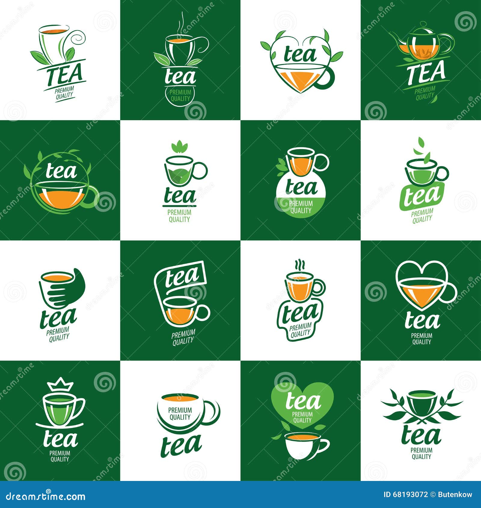 Vector logo tea stock vector. Illustration of green, health - 68193072