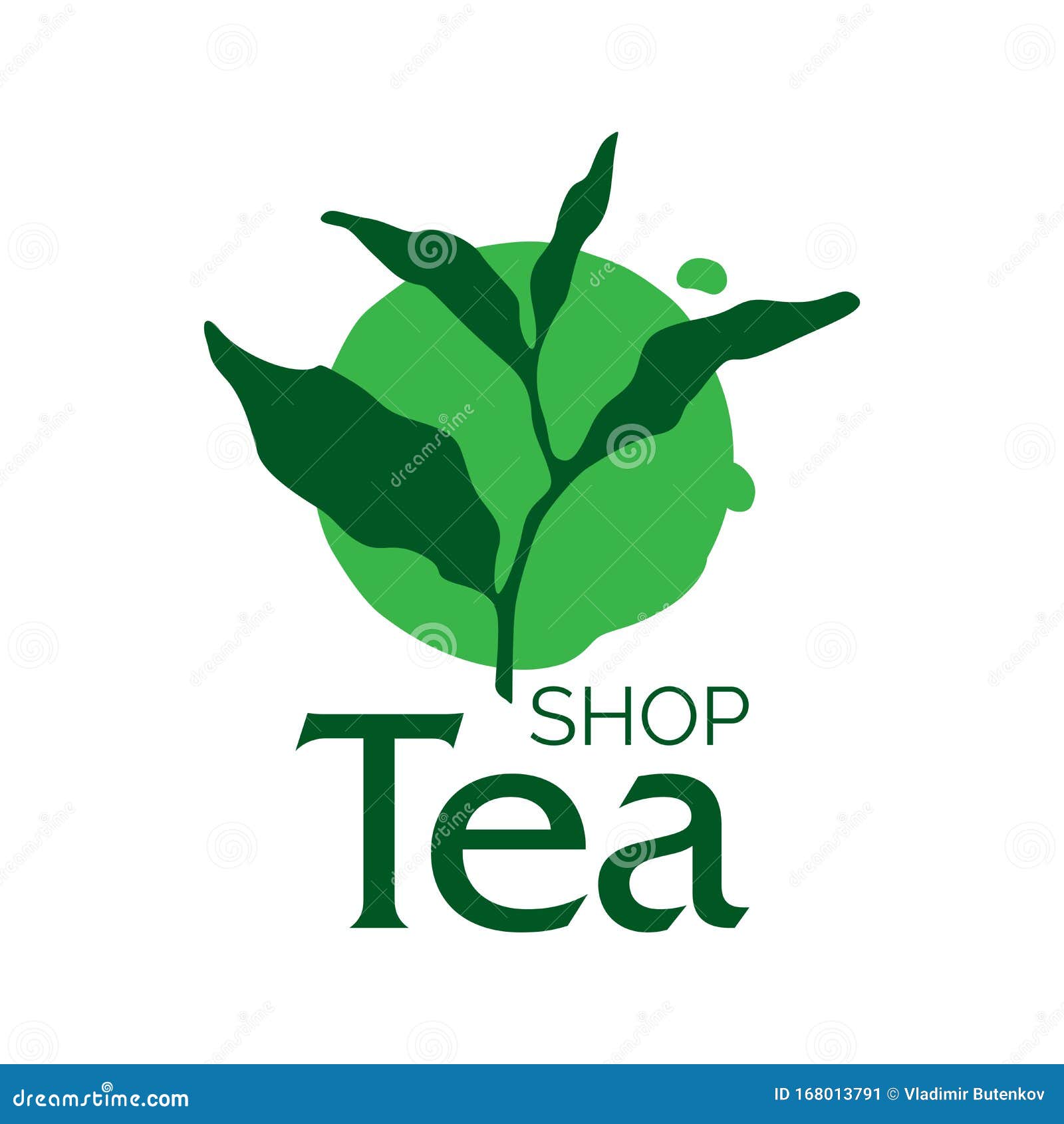 Vector Logo of a Tea Shop and Cafe Stock Illustration - Illustration of ...
