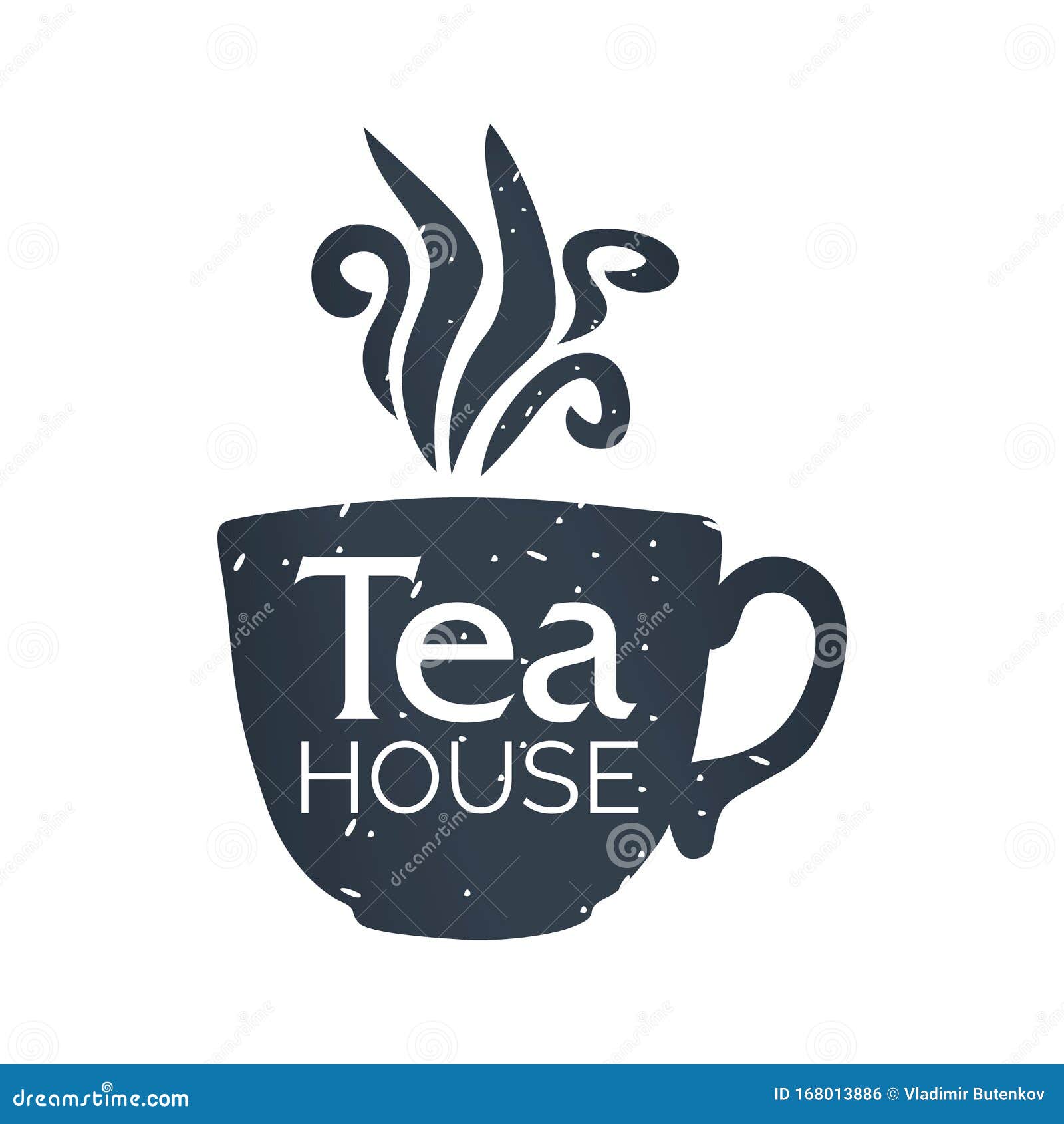 Vector Logo of a Tea Shop and Cafe Stock Illustration - Illustration of ...
