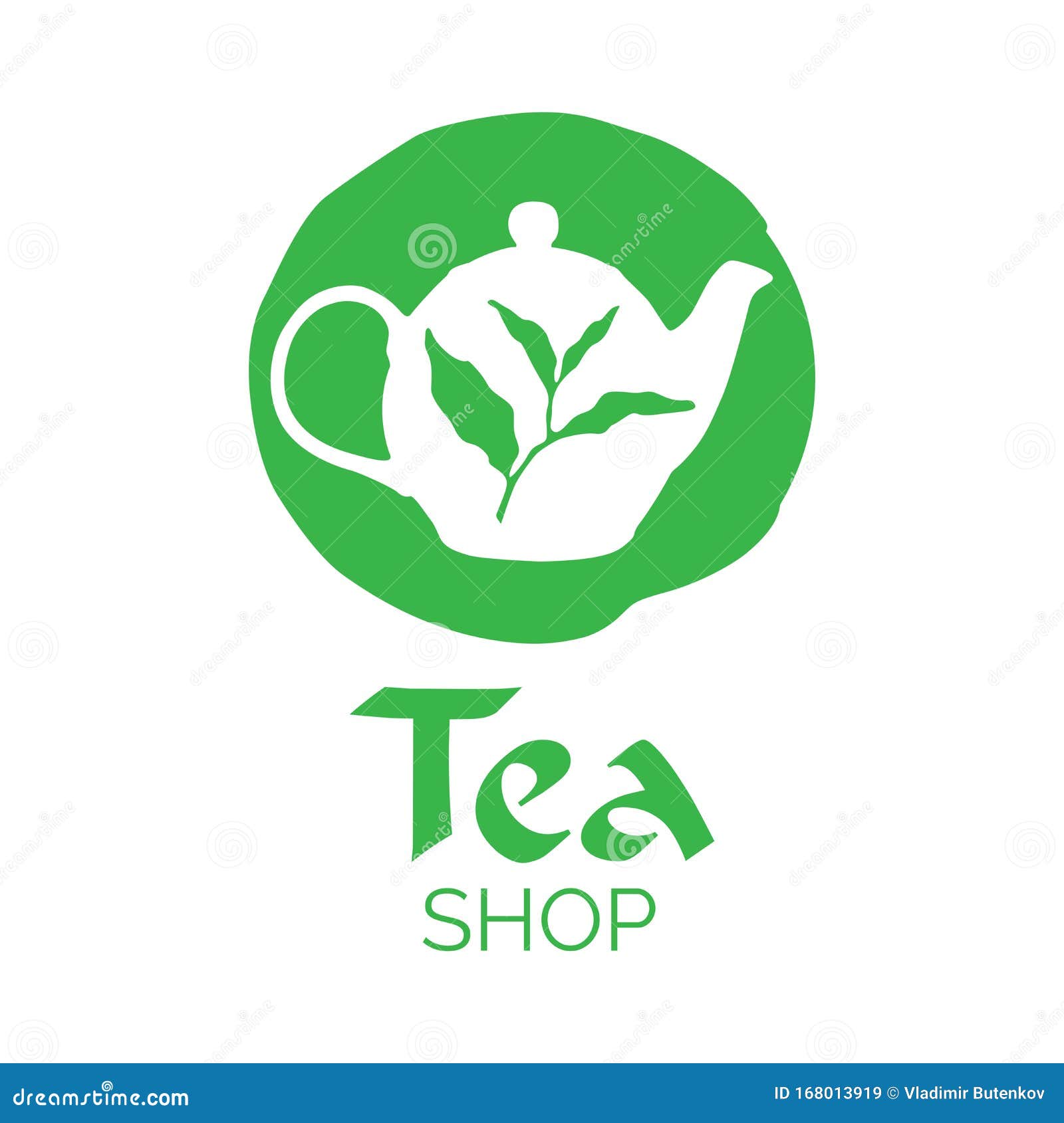Vector Logo of a Tea Shop and Cafe Stock Illustration - Illustration of ...