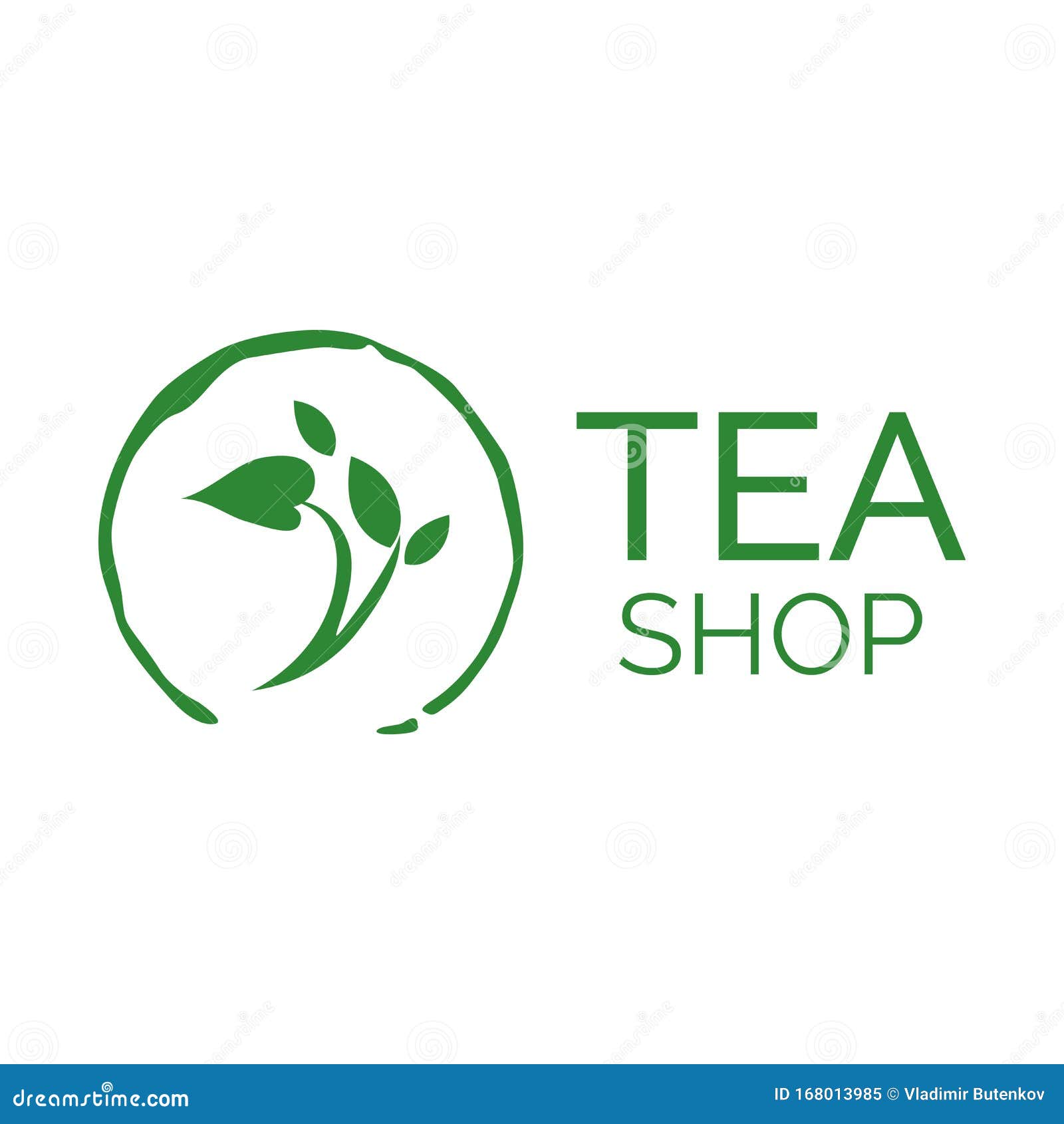 Vector Logo of a Tea Shop and Cafe Stock Illustration - Illustration of ...