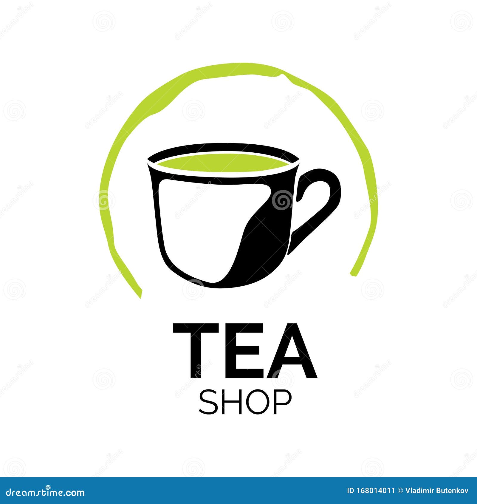 Vector Logo of a Tea Shop and Cafe Stock Illustration - Illustration of ...