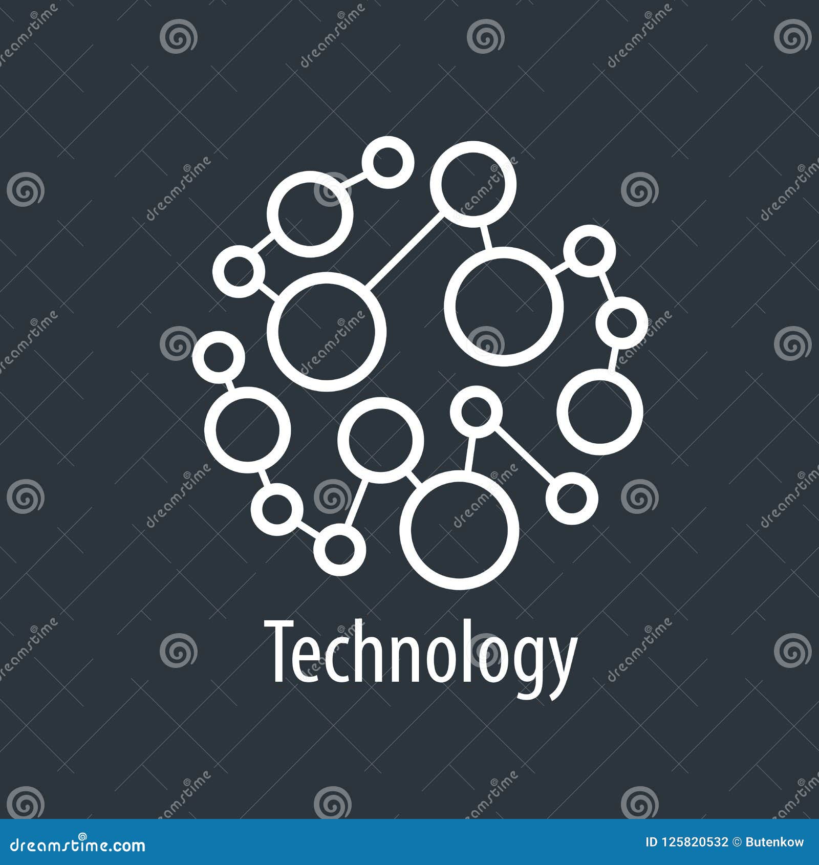 Vector logo technology stock vector. Illustration of element - 125820532