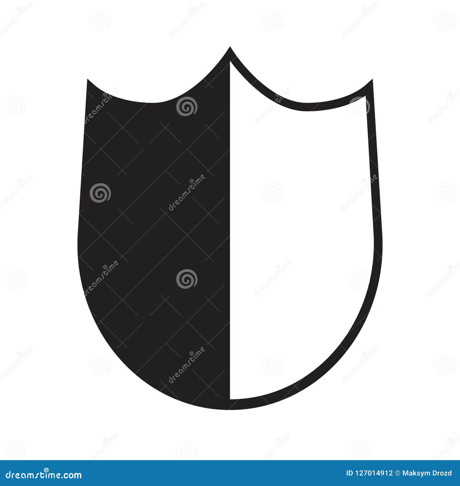 Vector Logo Template Del Icono Del Escudo Stock de ilustración ...