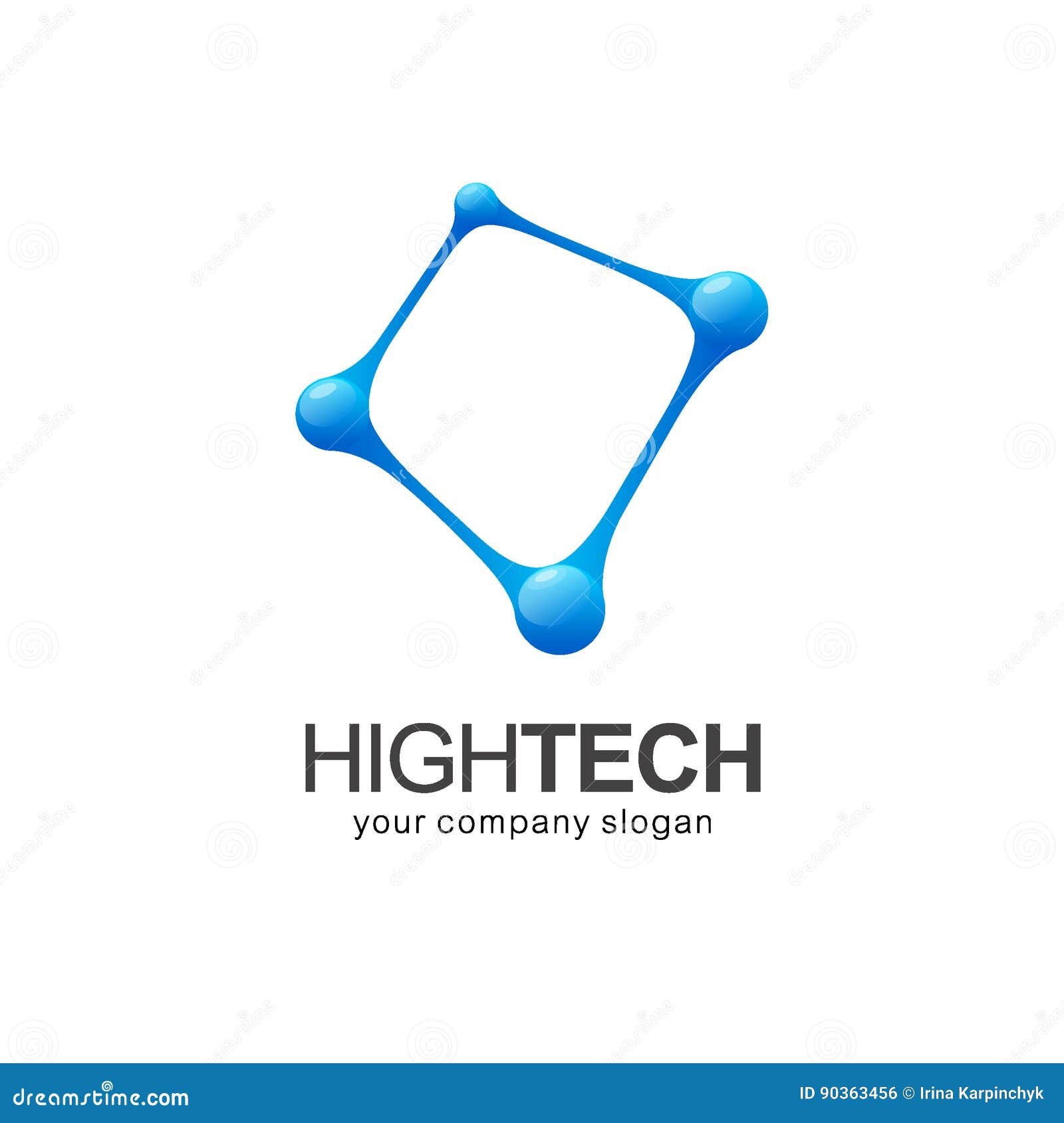 Vector Logo Template. High Technology Stock Vector - Illustration of ...