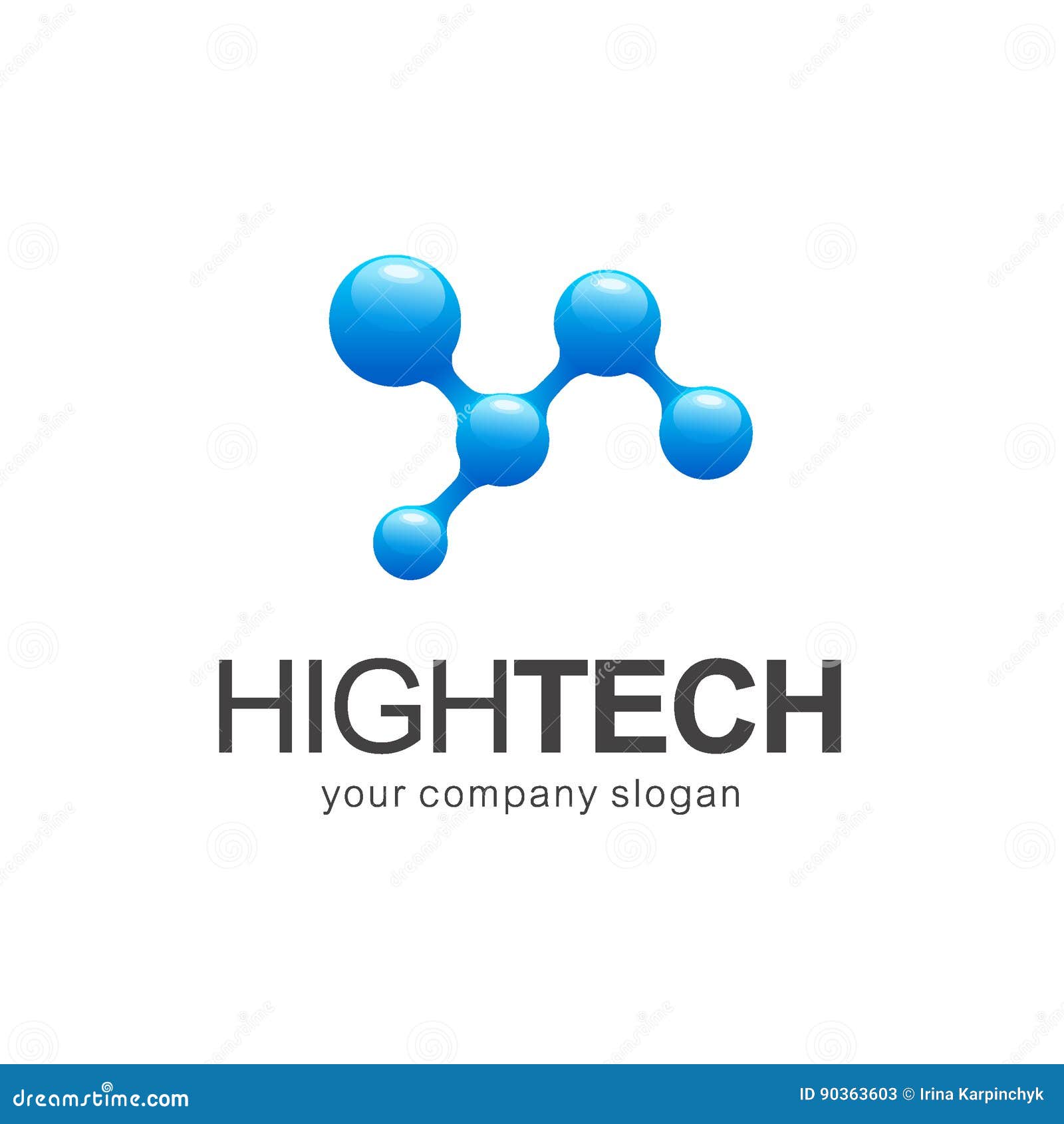 Vector Logo Template. High Technology Stock Vector - Illustration of ...