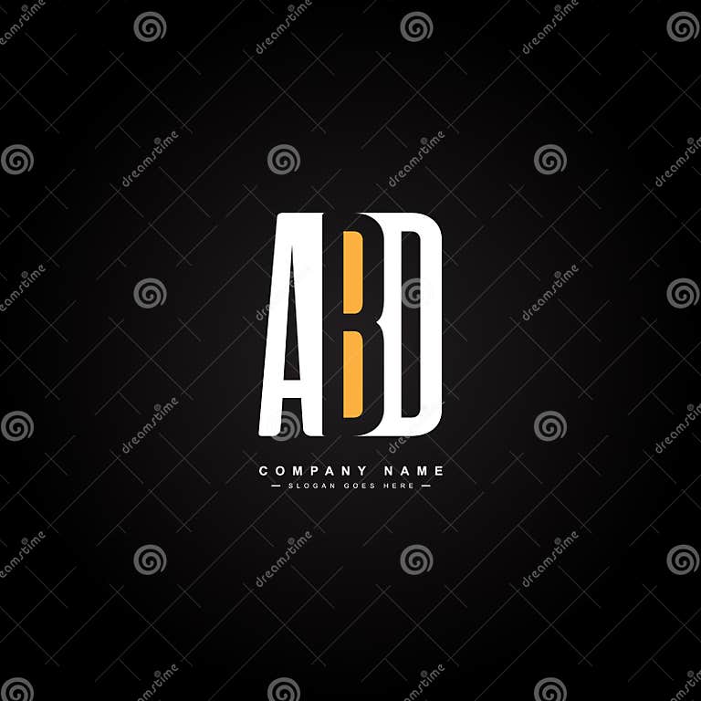 Vector Logo Template for Initials ABD - Simple Alphabet Letters Logo ...