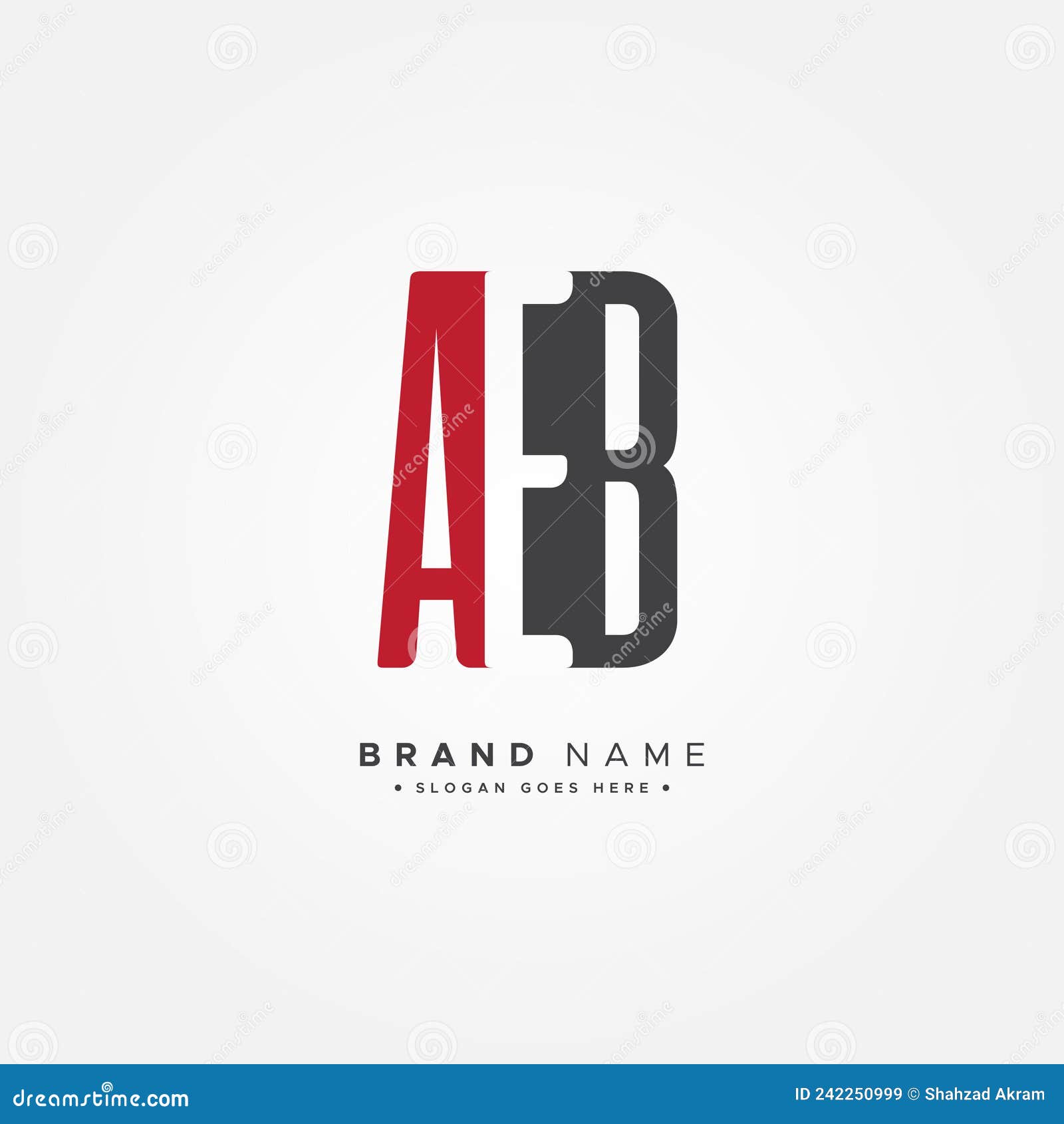 Vector Logo Template for Initials AEB - Simple Alphabet Letters Logo ...