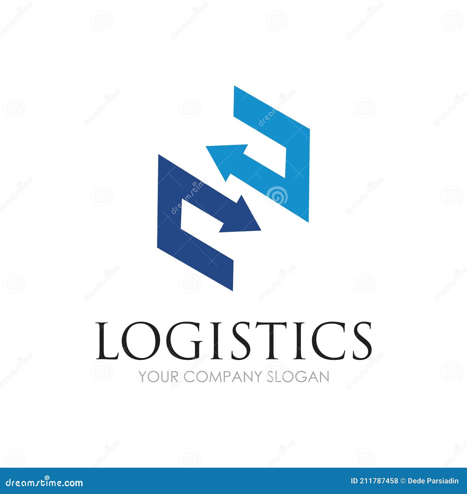 Vector Logo Template for Logistics and Delivery Company Stock Vector ...