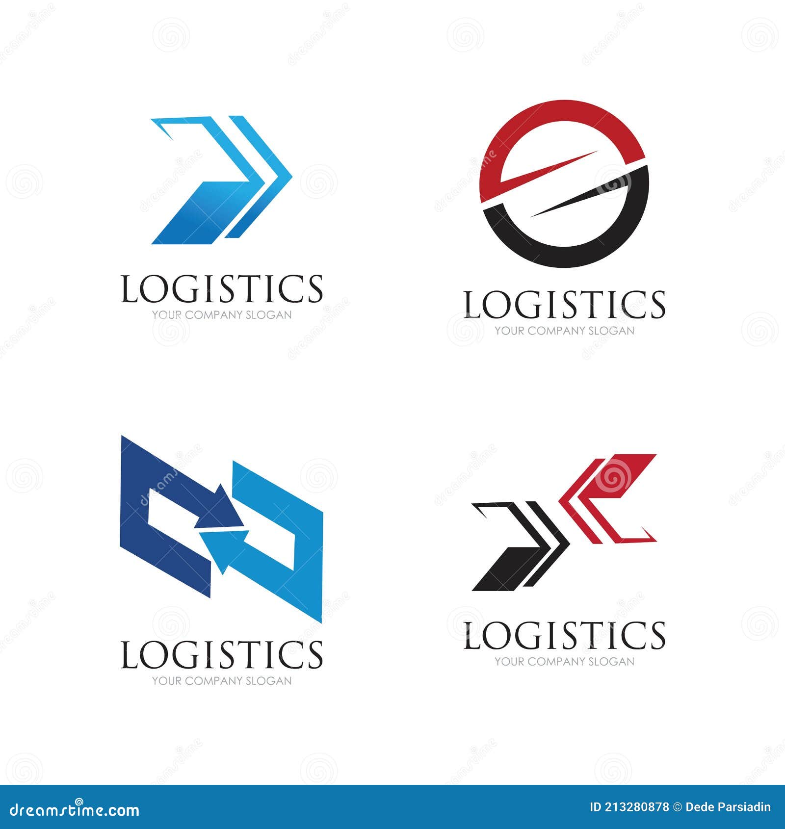 Vector Logo Template for Logistics and Delivery Company Stock Vector ...