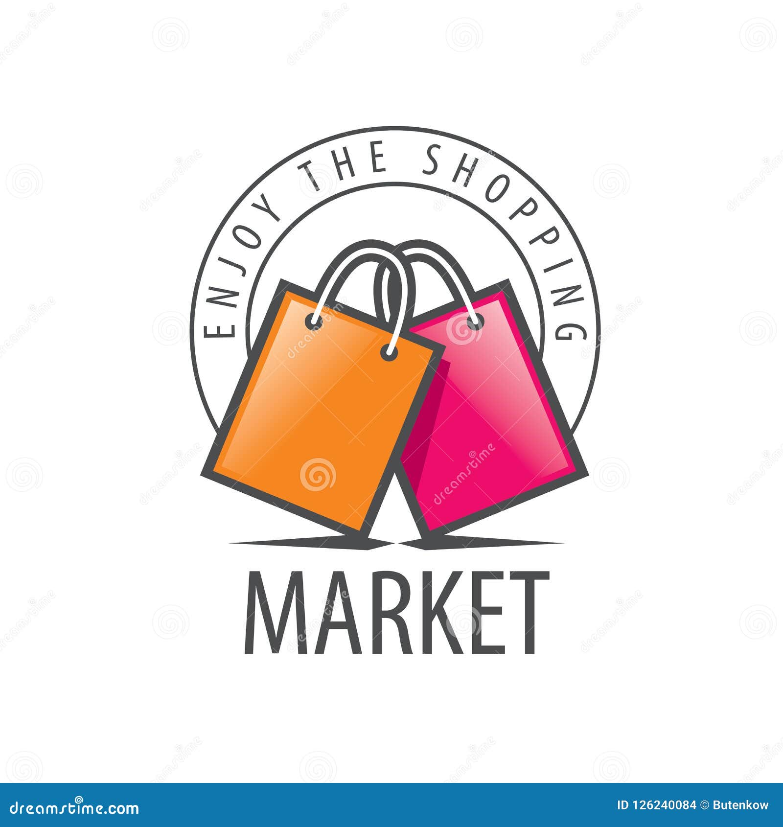 Vector shopping logo stock vector. Illustration of graphic - 126240084
