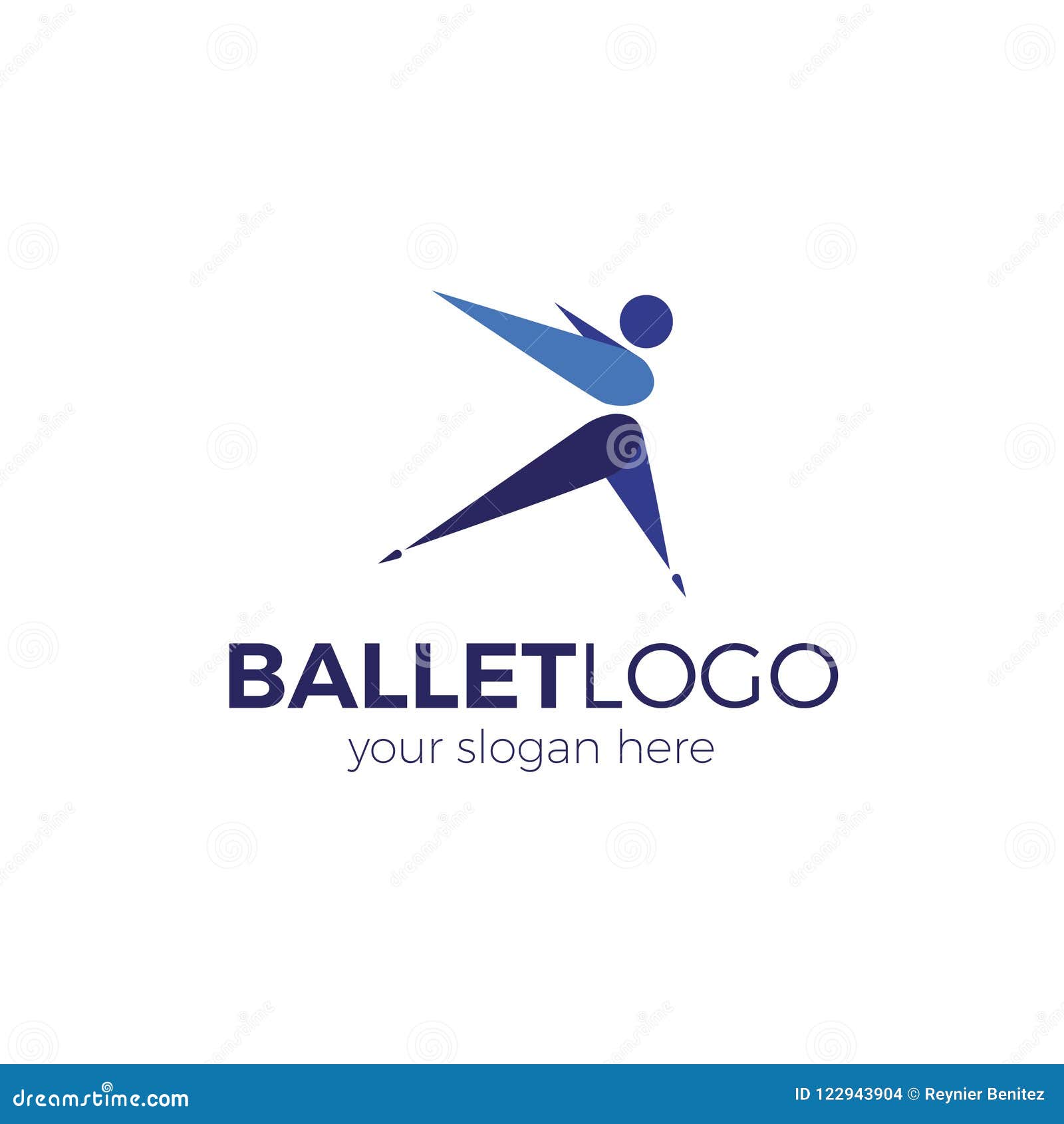 Vector Logo Template for Using in Ballet Stock Vector - Illustration of ...