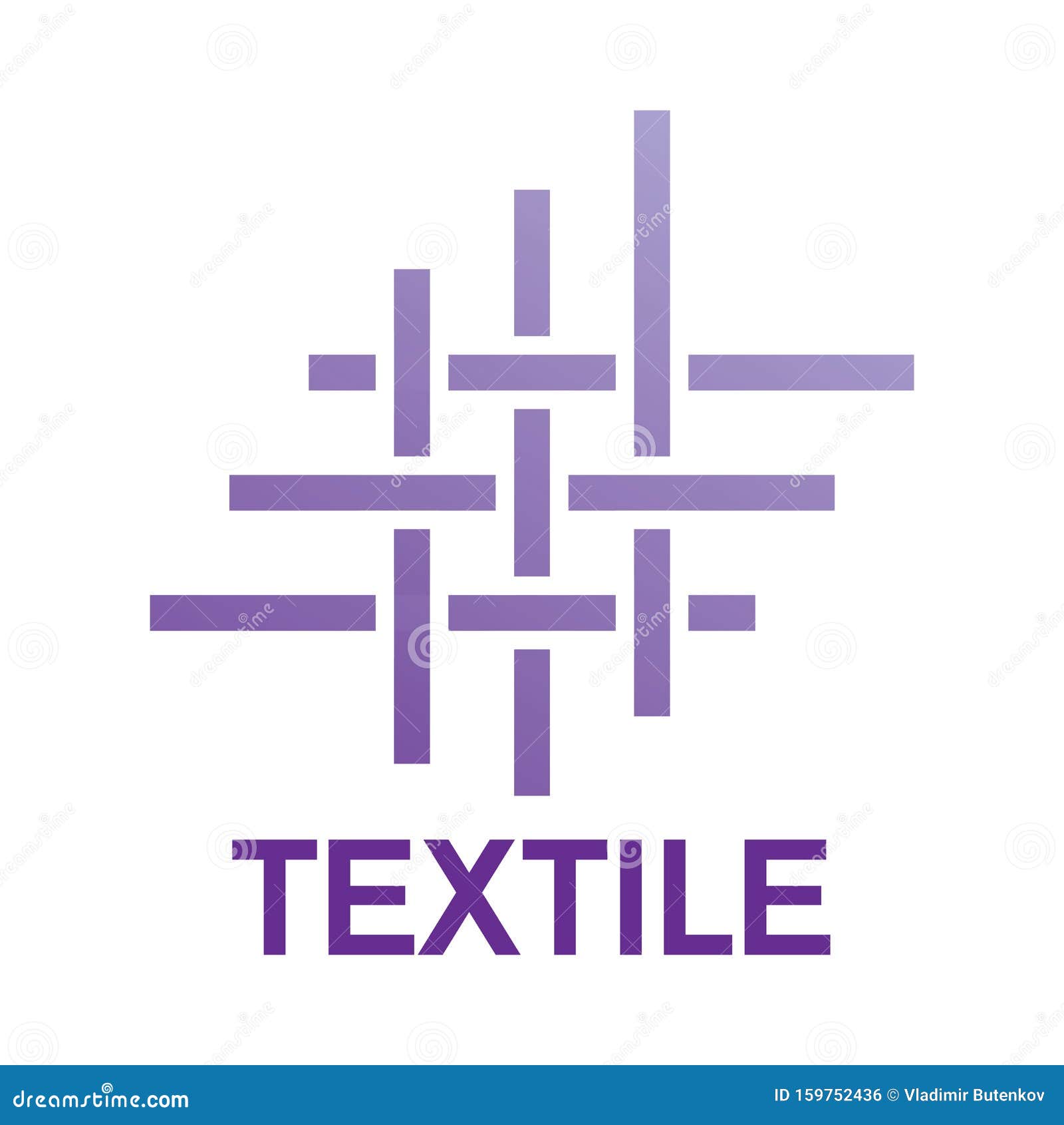 Vector Logo of Textile Fabric and Sewing Stock Illustration ...