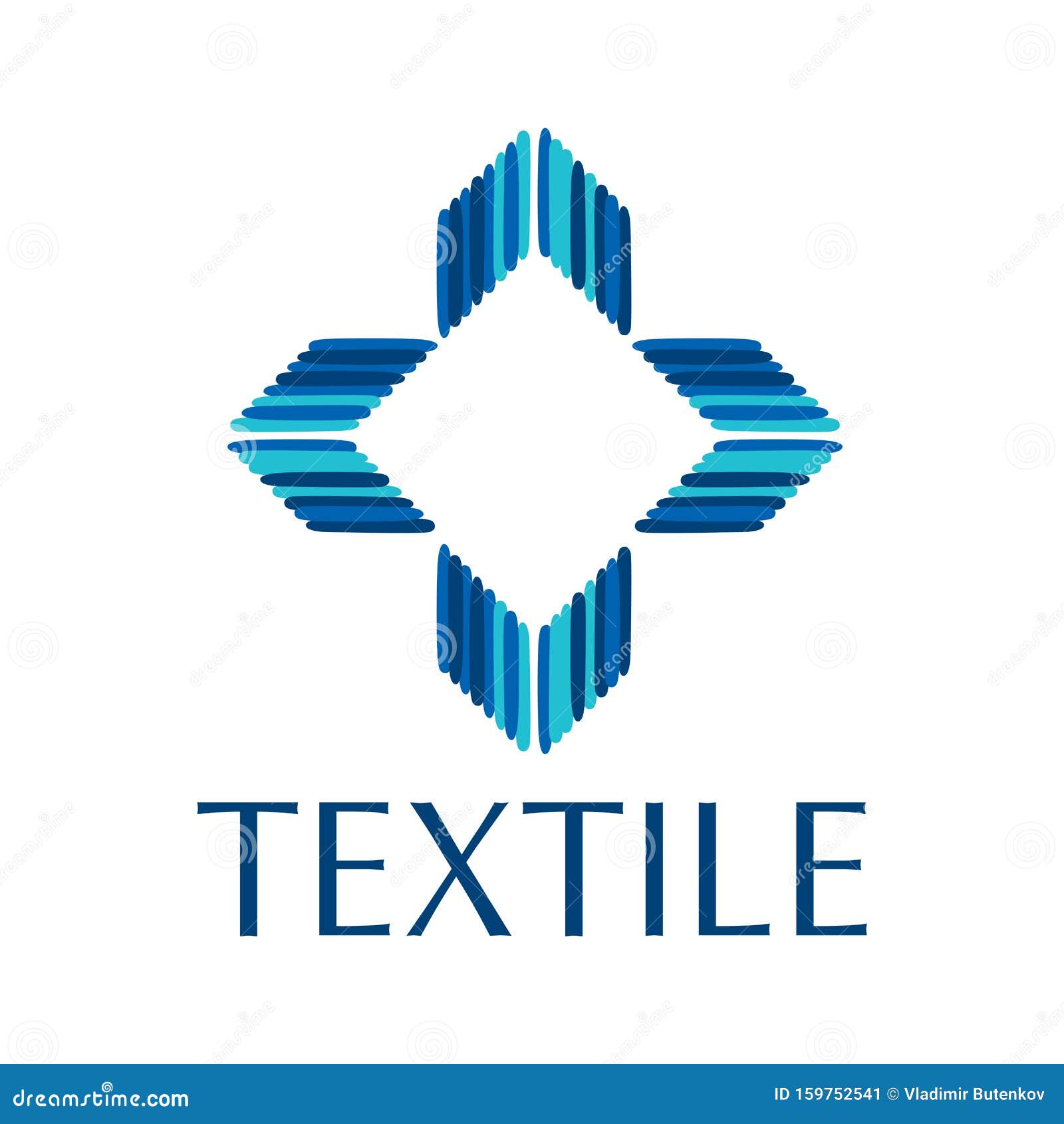 Vector Logo of Textile Fabric and Sewing Stock Illustration ...