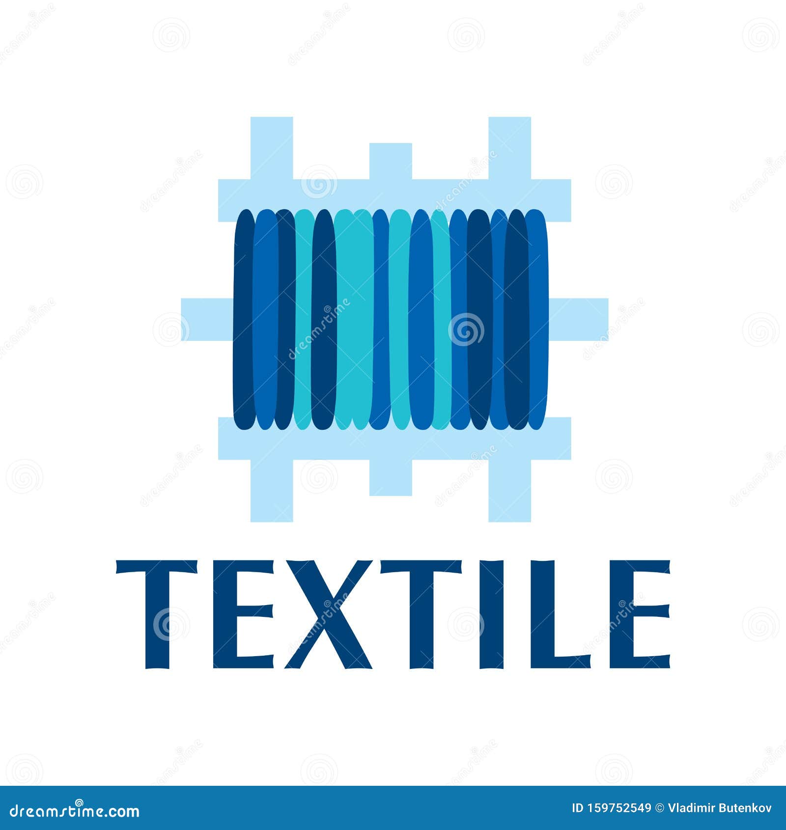 Vector Logo of Textile Fabric and Sewing Stock Illustration ...