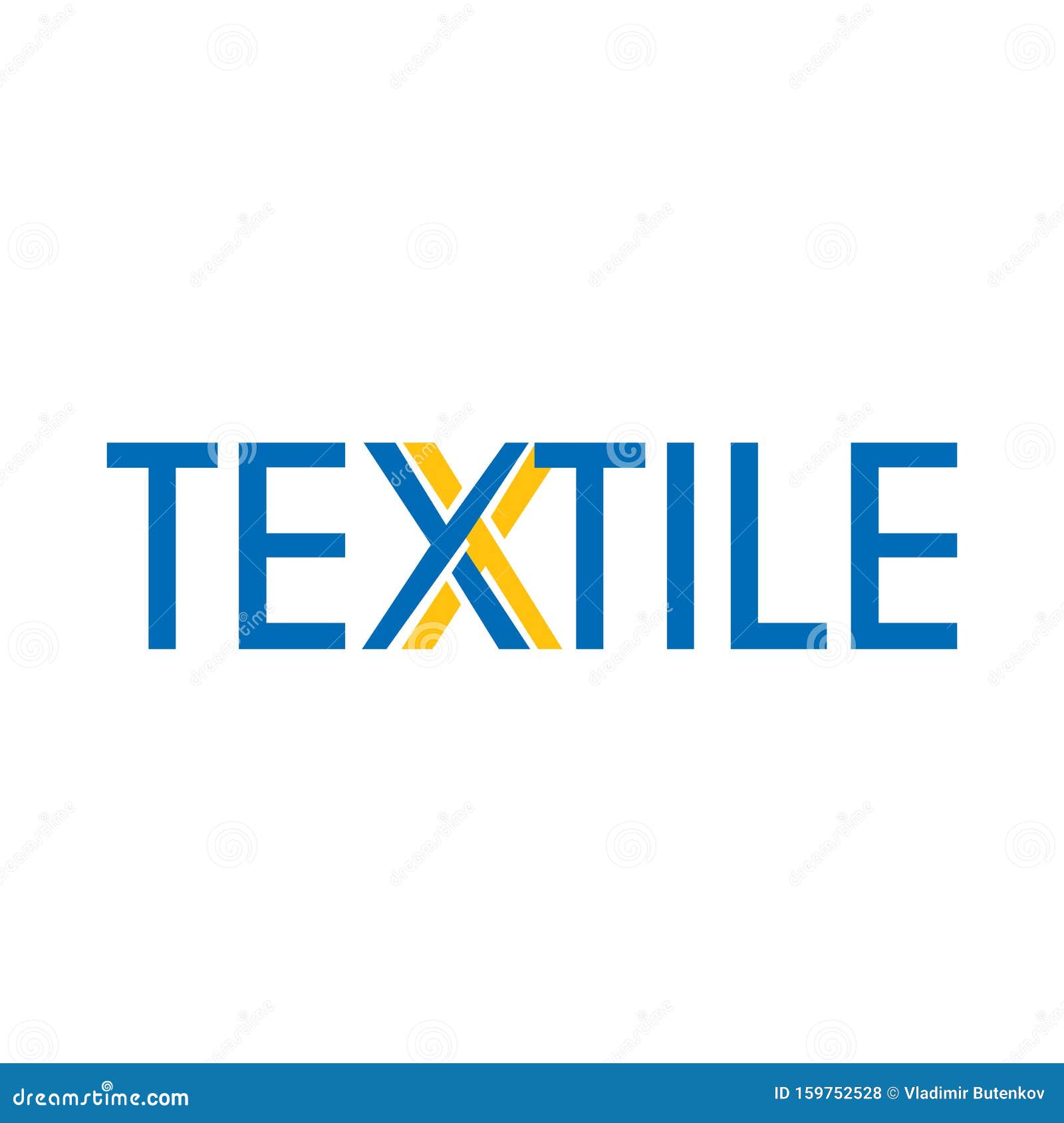 Vector Logo of Textile Fabric and Sewing Stock Illustration ...