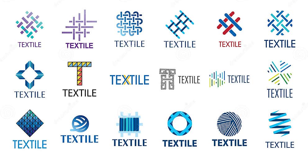 Vector Logo of Textile Fabric and Sewing Stock Illustration ...