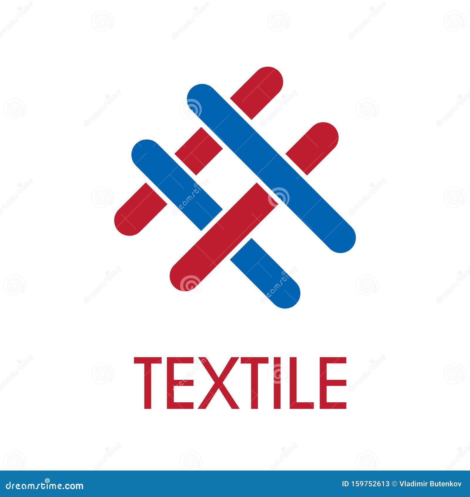 Vector Logo of Textile Fabric and Sewing Stock Illustration ...